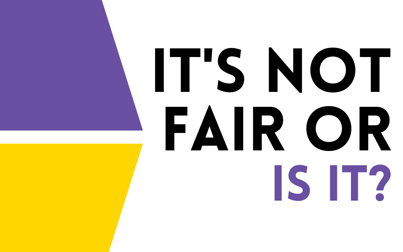 It's not Fair - Artwork Competition | www.ase.org.uk